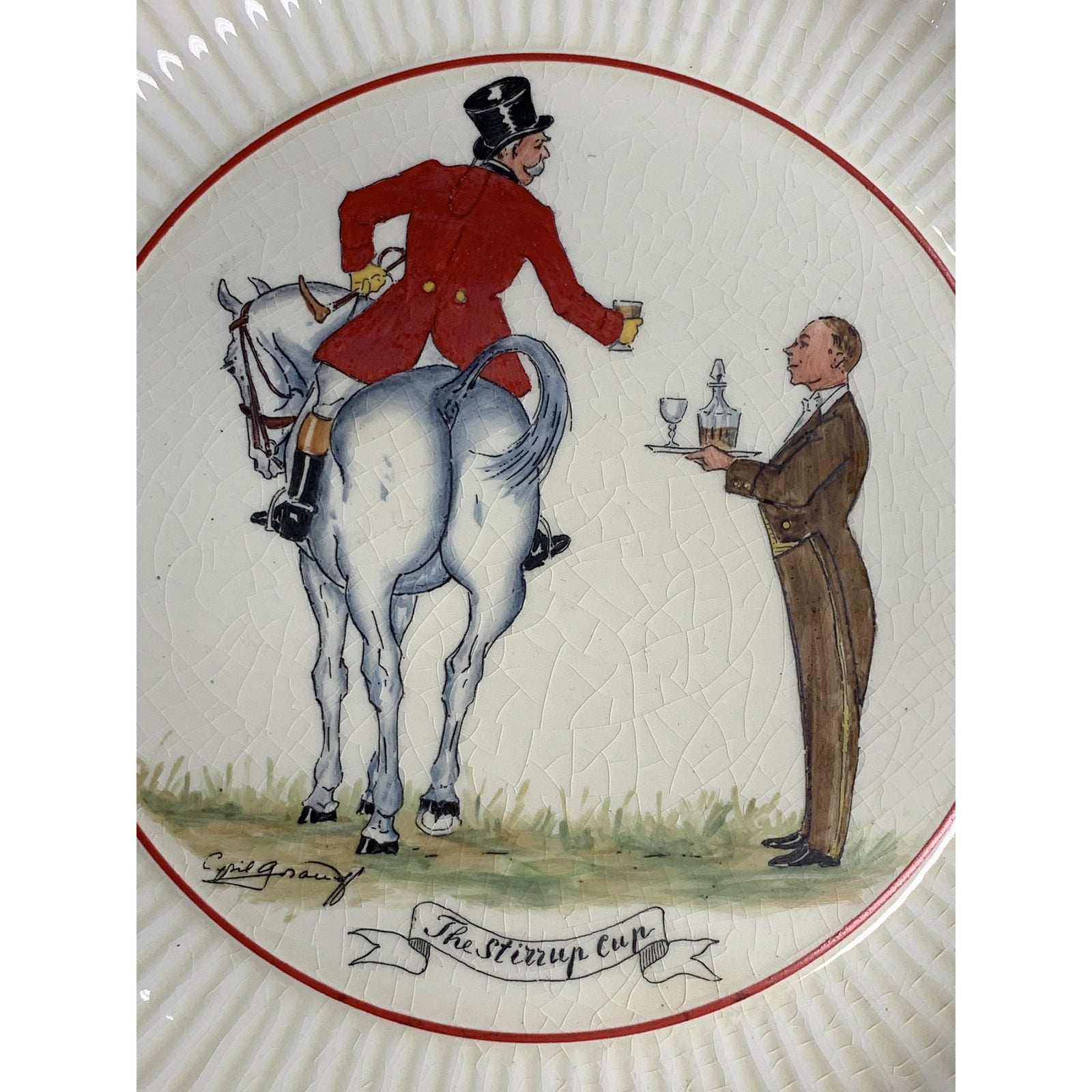 "Set x 5 Huntsman Ridgways Old Ivory Bedford Ware China Plates' by Cyr