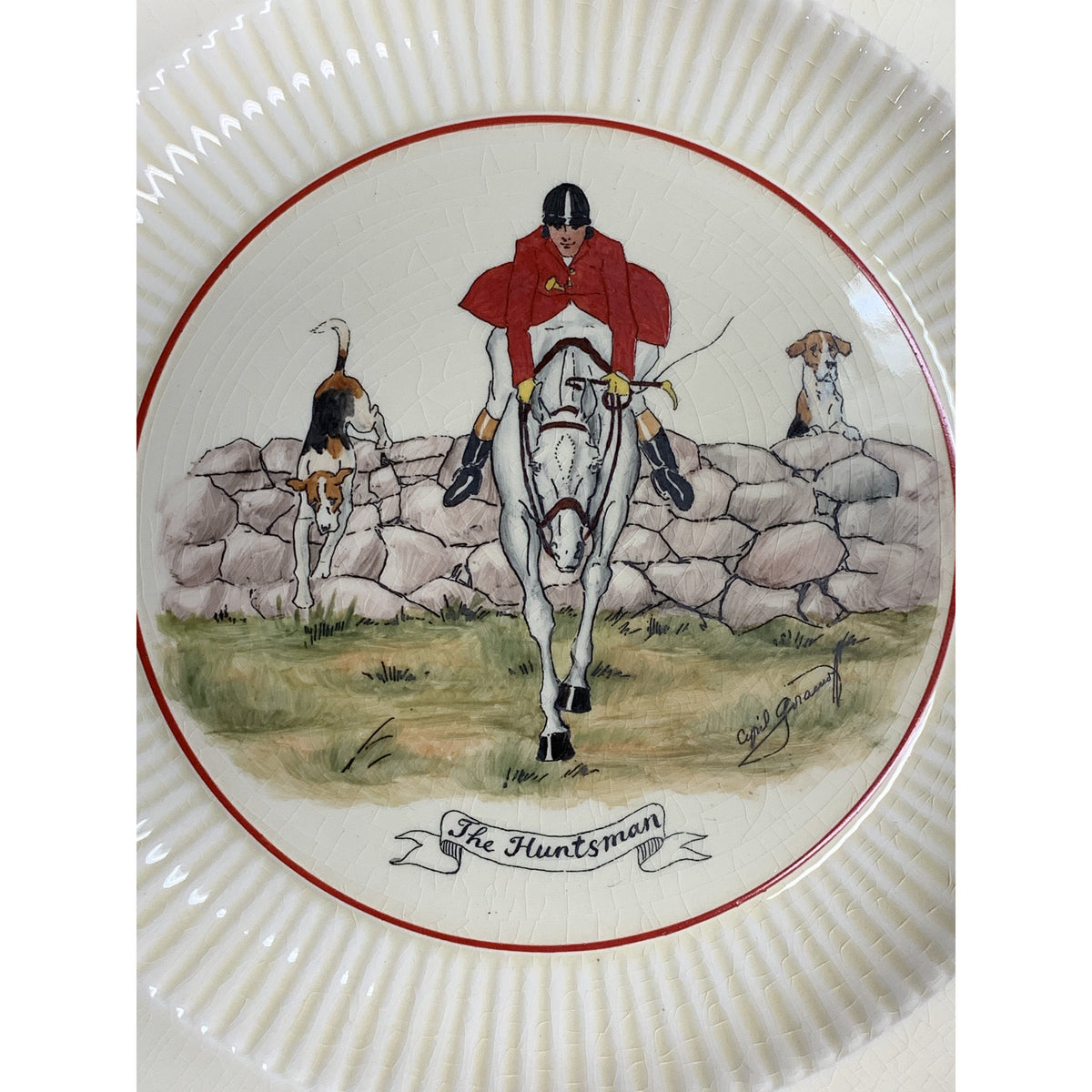 "Set x 5 Huntsman Ridgways Old Ivory Bedford Ware China Plates' by Cyr