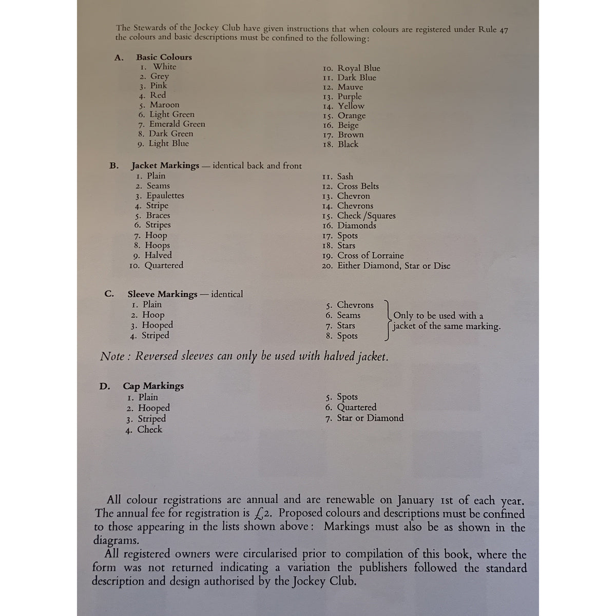 "The Benson And Hedges Book Of Racing Colours" 1973 Ltd/ Deluxe Editio