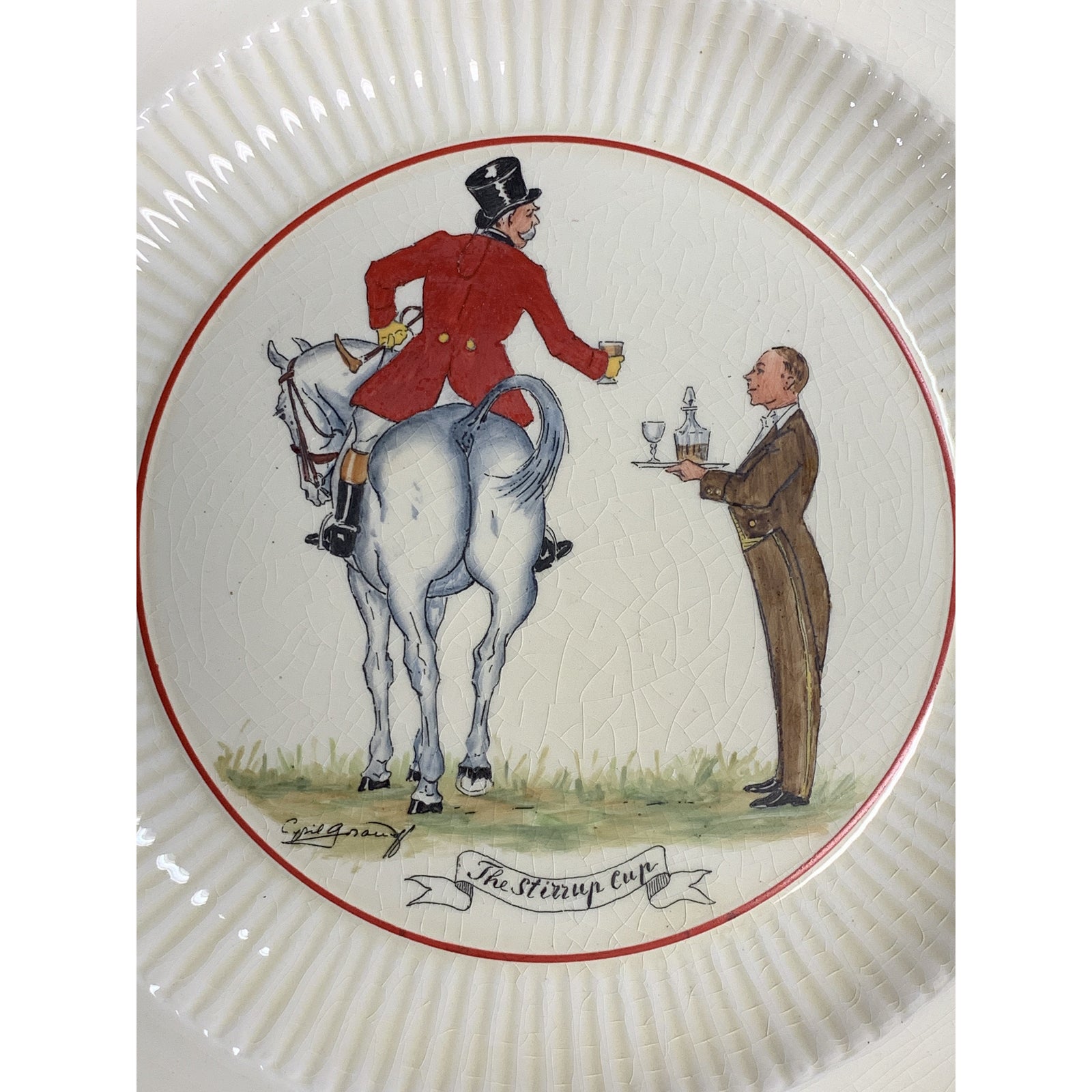 "Set x 5 Huntsman Ridgways Old Ivory Bedford Ware China Plates' by Cyr