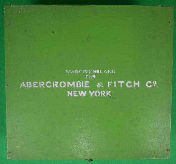 "Box Set x 4 Abercrombie & Fitch 1961 Jaques Lawn Bowls w/ Rules Bookl