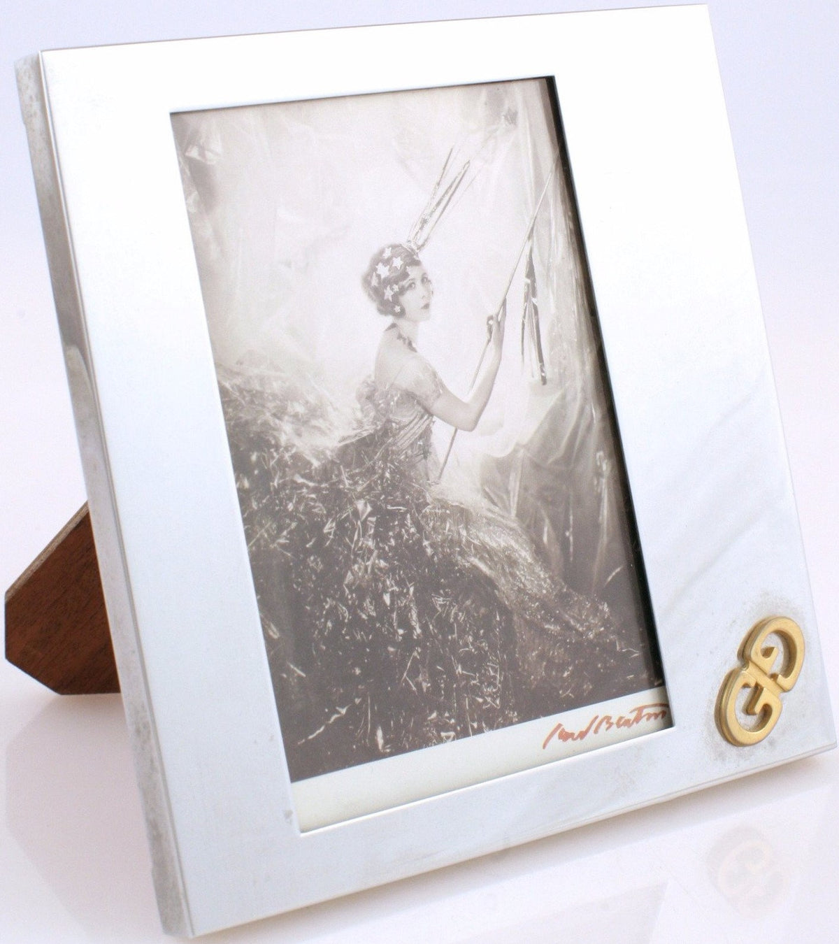 Gucci 6"Sq Chrome c1970s Picture Frame