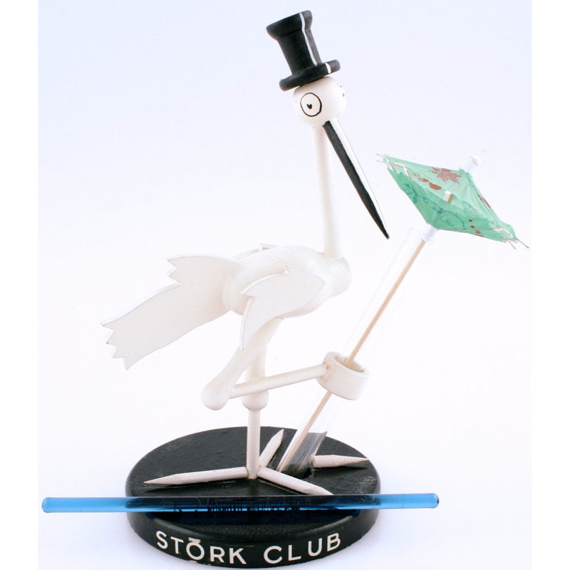 "The Stork Club c1940s Bud Vase w/ Swizzle Stick" (SOLD)