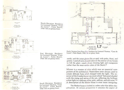 "Addison Mizner: Architect of Dreams and Realities" 1977